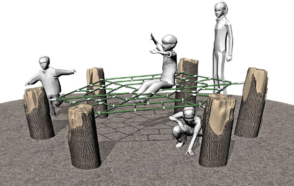 Dynamo Playgrounds | Rope Web Climber